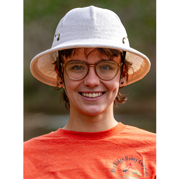 Premium Woven Beekeeping Helmet – Adjustable & Breathable